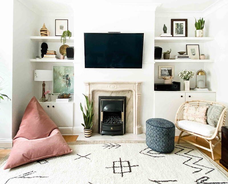 Eclectic Edwardian Living Room Design, East Sheen - Emmerson and Fifteenth