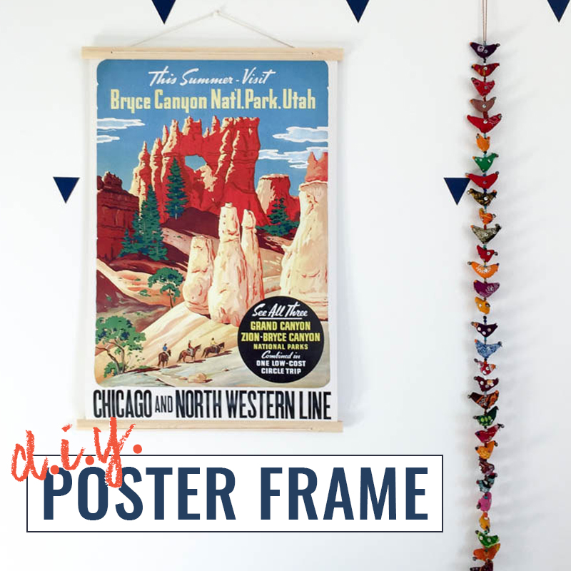 DIY | A Simple Poster Frame - Emmerson and Fifteenth