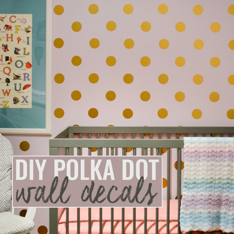 DIY | How To Create A Polka Dot Wall with Stickers (Quickly) - Emmerson ...
